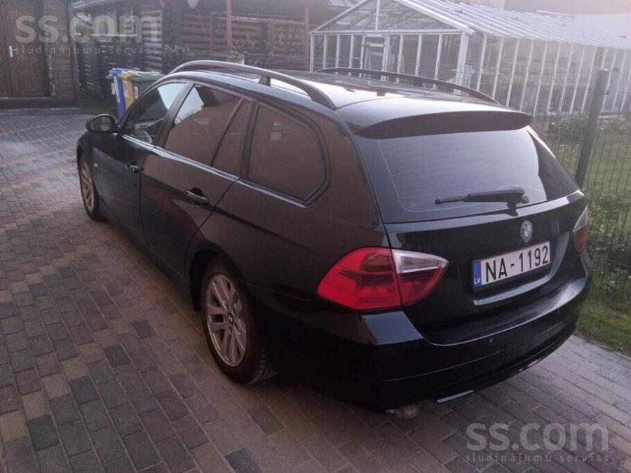 Black BMW 320 2007 in Jelgava, with an engine capacity of 2.00 L and mileage of 0 thousand km for 3000 €, photo 4 on AUTOMOTO.COM.LV