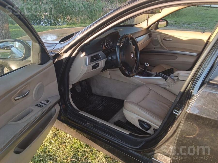 Black BMW 320 2007 in Jelgava, with an engine capacity of 2.00 L and mileage of 0 thousand km for 3000 €, photo 10 on AUTOMOTO.COM.LV