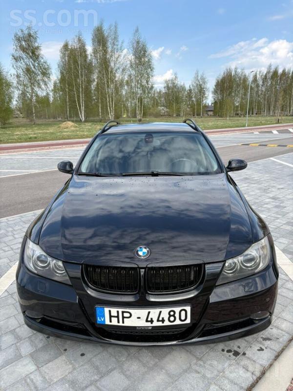 Black BMW 320 2007 in Jelgava, with an engine capacity of 2.00 L and mileage of 430 thousand km for 2700 €, photo 3 on AUTOMOTO.COM.LV