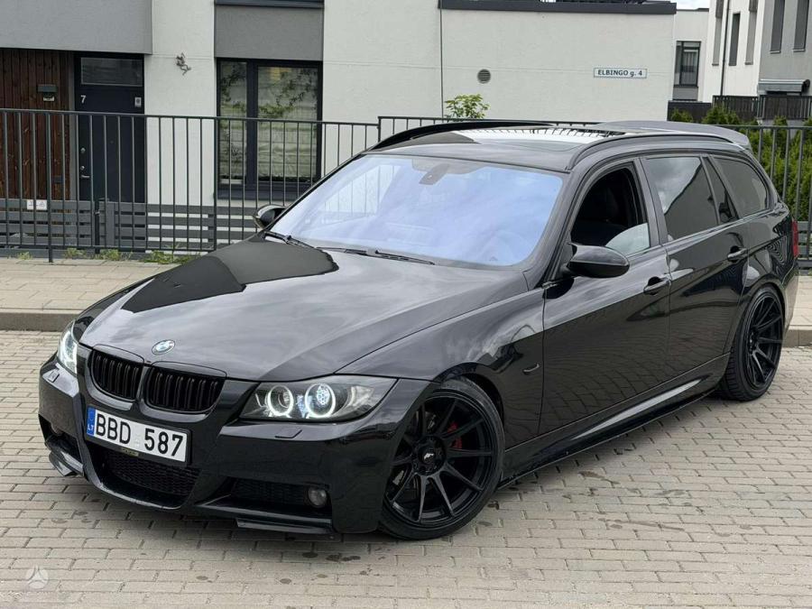 Black BMW 320 2007 in Vilnius, with an engine capacity of 2.00 L and mileage of 370 thousand km for 4500 €, photo 3 on AUTOMOTO.COM.LV