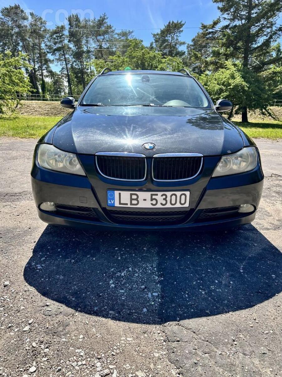 Black BMW 320 2007 in Jurmala, with an engine capacity of 2.00 L and mileage of 422 thousand km for 2500 €, photo 1 on AUTOMOTO.COM.LV