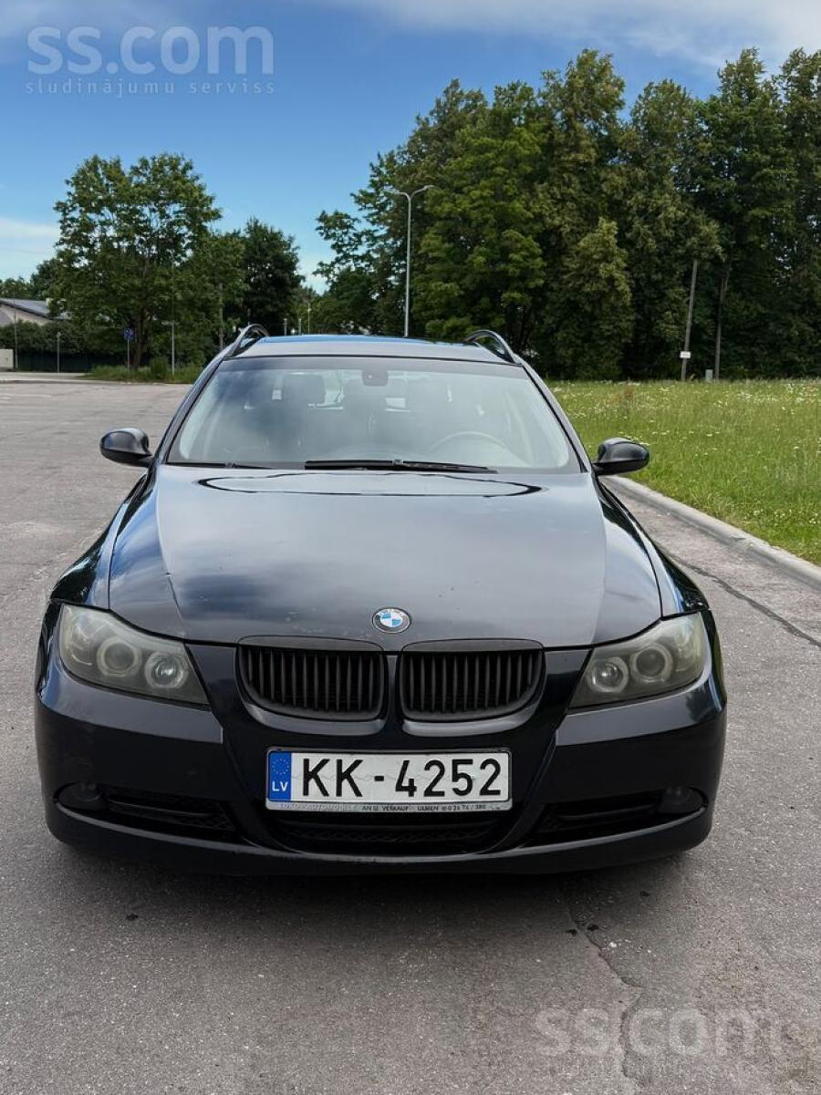 Black BMW 320 2007 in Riga, with an engine capacity of 2.00 L and mileage of 474 thousand km for 3450 €, photo 5 on AUTOMOTO.COM.LV