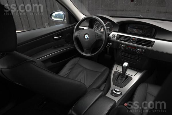 Black BMW 320 2007 in Jelgava, with an engine capacity of 2.00 L and mileage of 315 thousand km for 4800 €, photo 7 on AUTOMOTO.COM.LV