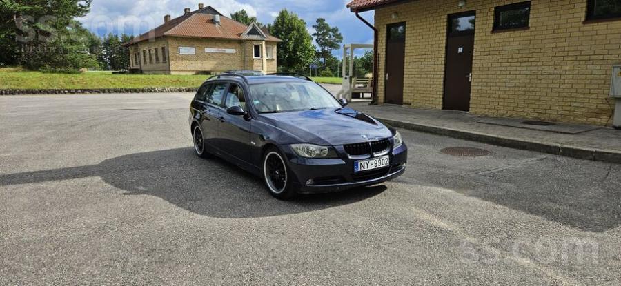 Black BMW 320 2007 in Riga, with an engine capacity of 2.00 L and mileage of 389 thousand km for 2990 €, photo 6 on AUTOMOTO.COM.LV