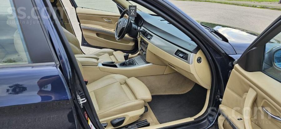 Black BMW 320 2007 in Riga, with an engine capacity of 2.00 L and mileage of 389 thousand km for 2990 €, photo 14 on AUTOMOTO.COM.LV