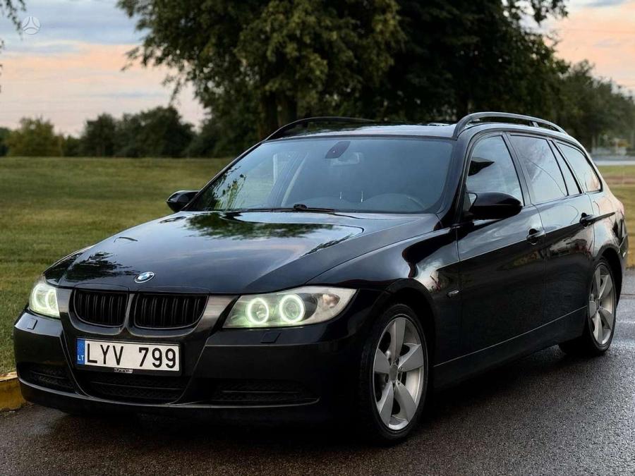Черный БМВ 320 2007 в Каунас, объемом двигателя 2.00 л и пробегом 355 тыс. км за 4000 €, фото 1 на AUTOMOTO.COM.LV