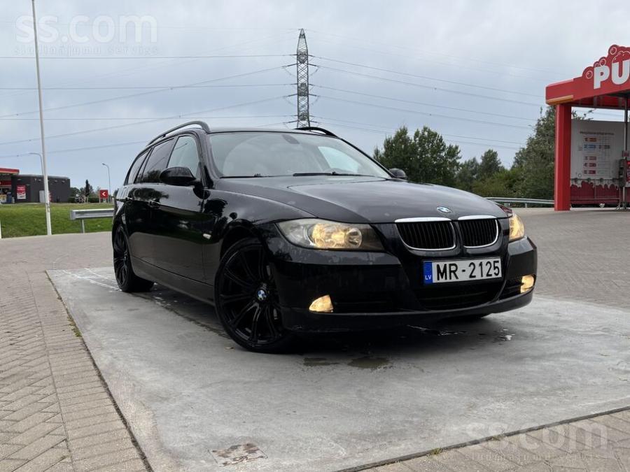 Black BMW 320 2007 in Jelgava, with an engine capacity of 2.00 L and mileage of 315 thousand km for 3490 €, photo 1 on AUTOMOTO.COM.LV
