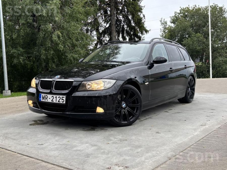 Black BMW 320 2007 in Jelgava, with an engine capacity of 2.00 L and mileage of 315 thousand km for 3490 €, photo 5 on AUTOMOTO.COM.LV