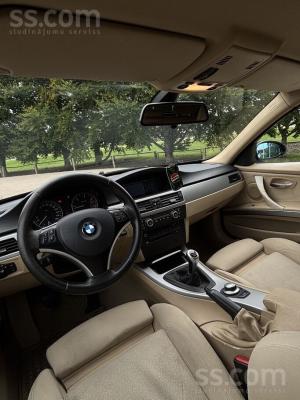 Black BMW 320 2007 in Jelgava, with an engine capacity of 2.00 L and mileage of 315 thousand km for 3490 €, photo 6 on AUTOMOTO.COM.LV