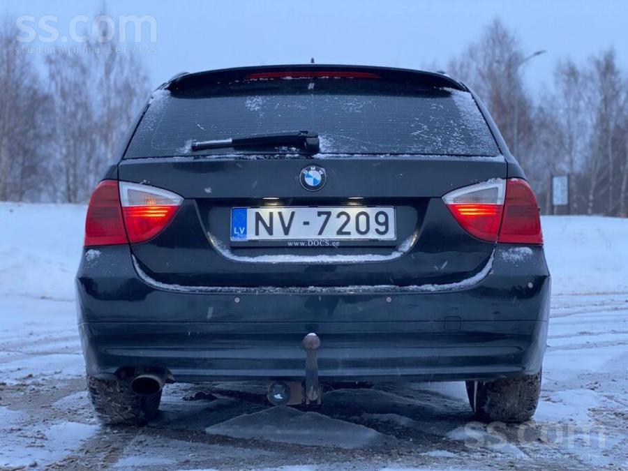 Black BMW 320 2007 in Riga, with an engine capacity of 2.00 L and mileage of 432 thousand km for 3499 €, photo 4 on AUTOMOTO.COM.LV
