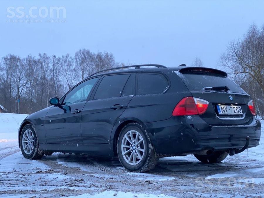 Black BMW 320 2007 in Riga, with an engine capacity of 2.00 L and mileage of 432 thousand km for 3499 €, photo 5 on AUTOMOTO.COM.LV