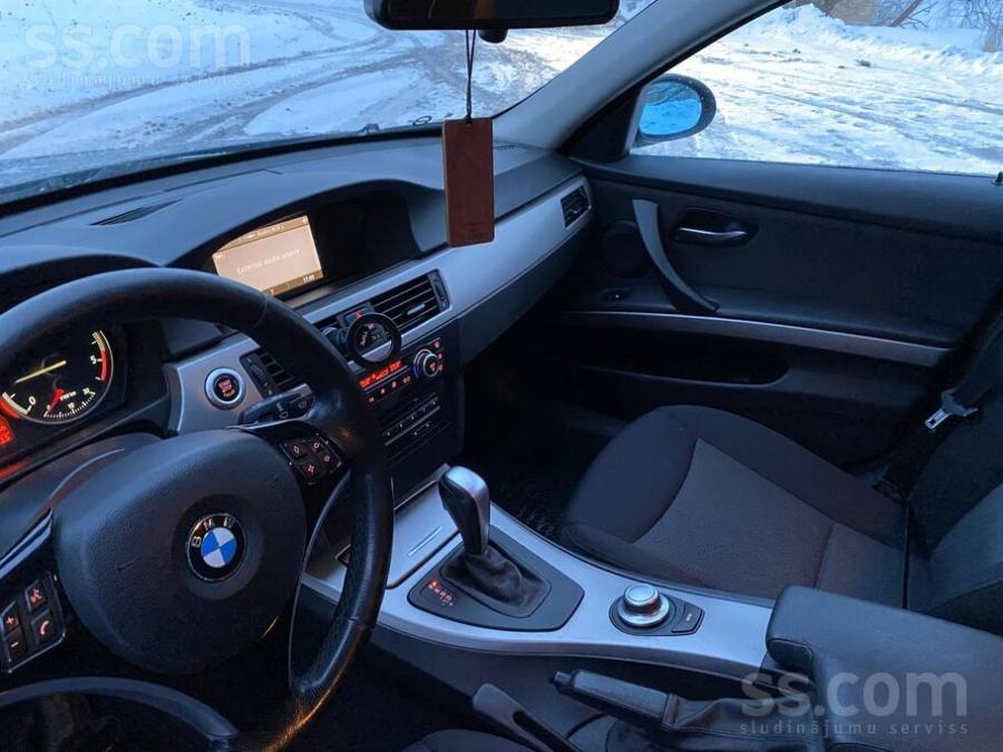 Black BMW 320 2007 in Riga, with an engine capacity of 2.00 L and mileage of 432 thousand km for 3499 €, photo 7 on AUTOMOTO.COM.LV