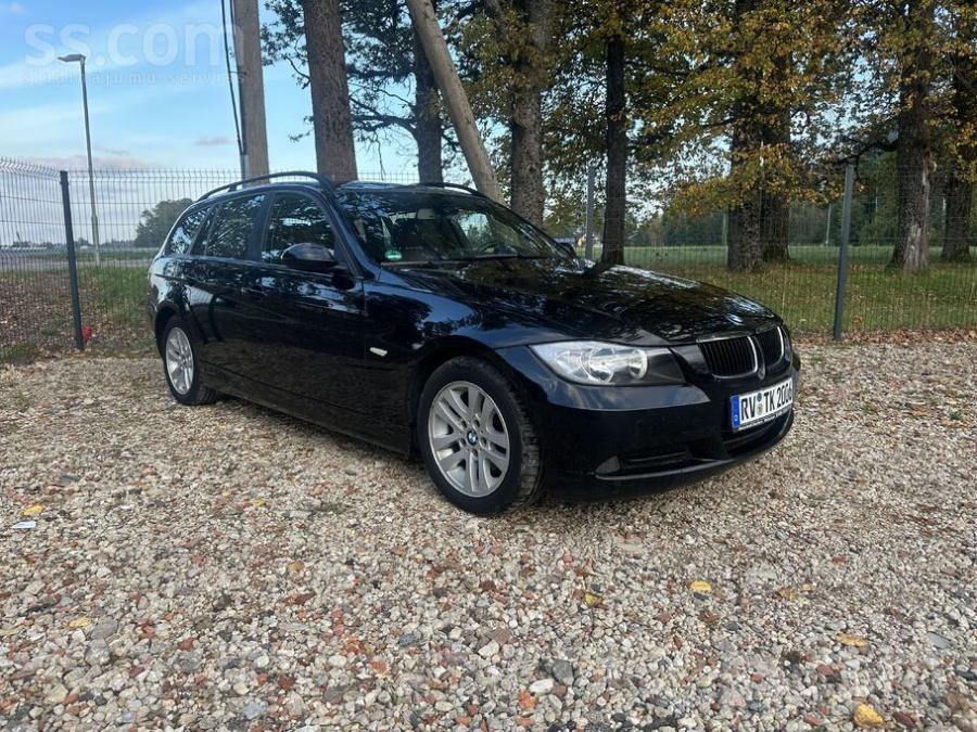 Black BMW 320 2007 in Cesis, with an engine capacity of 2.00 L and mileage of 0 thousand km for 4500 €, photo 1 on AUTOMOTO.COM.LV