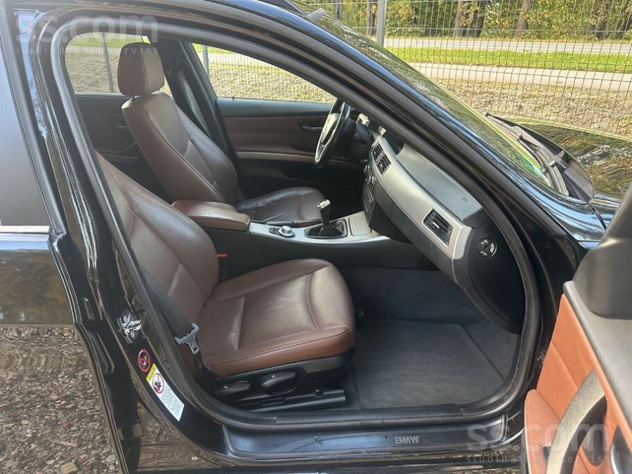 Black BMW 320 2007 in Cesis, with an engine capacity of 2.00 L and mileage of 0 thousand km for 4500 €, photo 12 on AUTOMOTO.COM.LV
