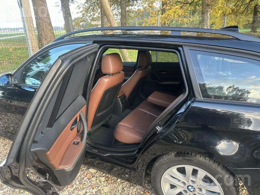 Black BMW 320 2007 in Cesis, with an engine capacity of 2.00 L and mileage of 0 thousand km for 4500 €, photo 14 on AUTOMOTO.COM.LV