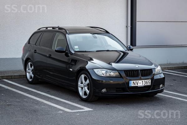 Black BMW 320 2008 in Riga, with an engine capacity of 2.00 L and mileage of 0 thousand km for 4000 €, photo 3 on AUTOMOTO.COM.LV
