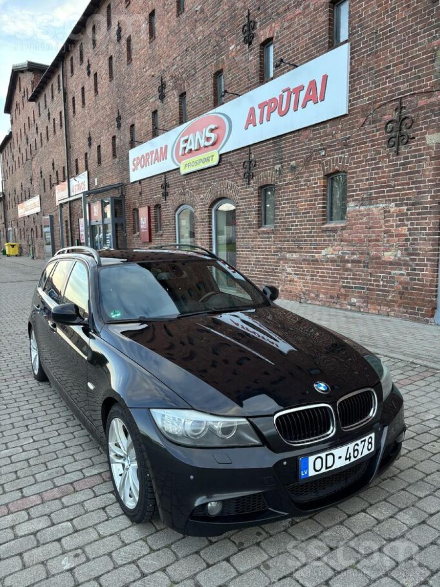 Black BMW 320 2008 in Liepaja, with an engine capacity of 2.00 L and mileage of 309 thousand km for 6100 €, photo 1 on AUTOMOTO.COM.LV