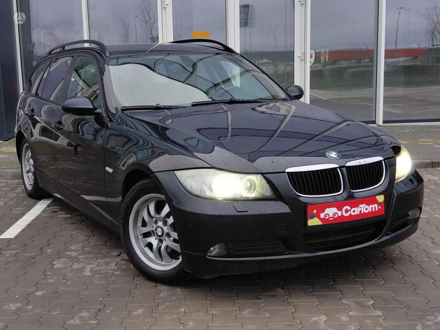 Black BMW 320 2008 in Vilnius, with an engine capacity of 2.00 L and mileage of 277 thousand km for 3700 €, photo 1 on AUTOMOTO.COM.LV