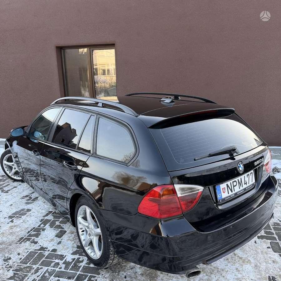 Black BMW 320 2008 in Kaisiadorys, with an engine capacity of 2.00 L and mileage of 360 thousand km for 2950 €, photo 13 on AUTOMOTO.COM.LV