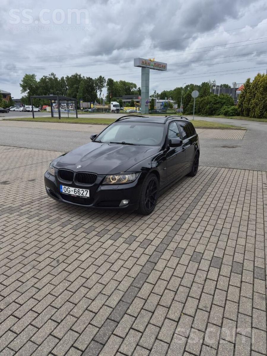 Black BMW 320 2008 in Riga, with an engine capacity of 2.00 L and mileage of 448 thousand km for 4700 €, photo 1 on AUTOMOTO.COM.LV