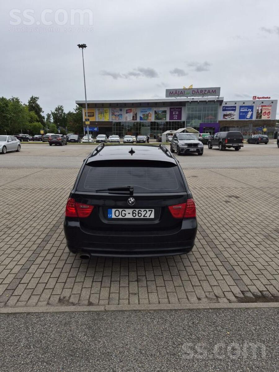 Black BMW 320 2008 in Riga, with an engine capacity of 2.00 L and mileage of 448 thousand km for 4700 €, photo 6 on AUTOMOTO.COM.LV