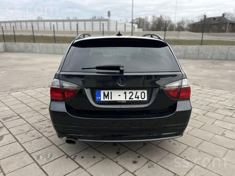 Black BMW 320 2008 in Riga, with an engine capacity of 2.00 L and mileage of 0 thousand km for 3490 €, photo 7 on AUTOMOTO.COM.LV