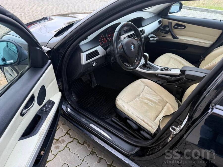 Black BMW 320 2008 in Riga, with an engine capacity of 2.00 L and mileage of 420 thousand km for 3400 €, photo 7 on AUTOMOTO.COM.LV