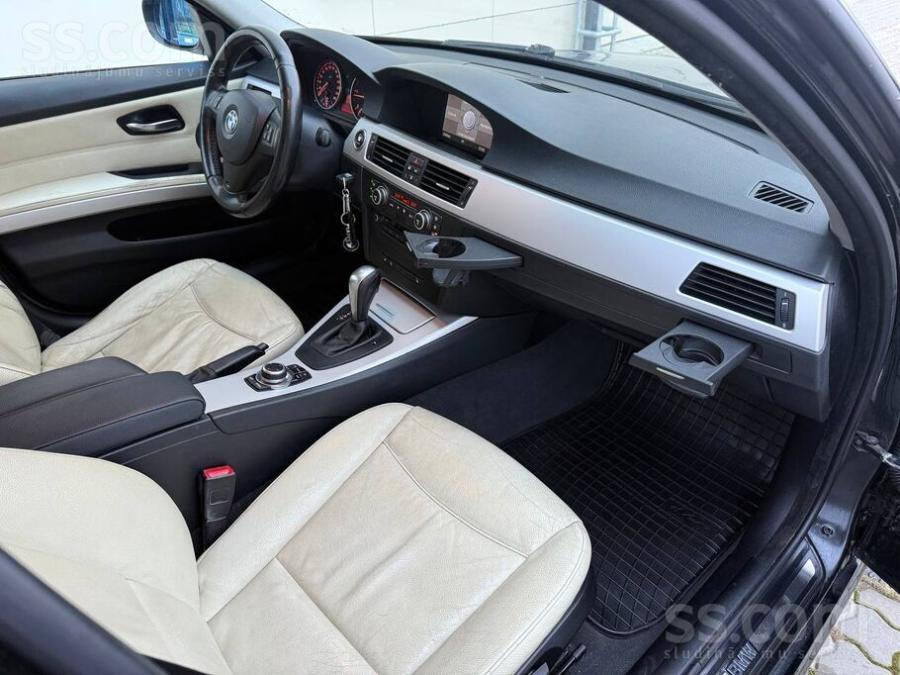 Black BMW 320 2008 in Riga, with an engine capacity of 2.00 L and mileage of 420 thousand km for 3400 €, photo 8 on AUTOMOTO.COM.LV