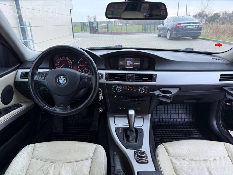 Black BMW 320 2008 in Riga, with an engine capacity of 2.00 L and mileage of 420 thousand km for 3400 €, photo 9 on AUTOMOTO.COM.LV