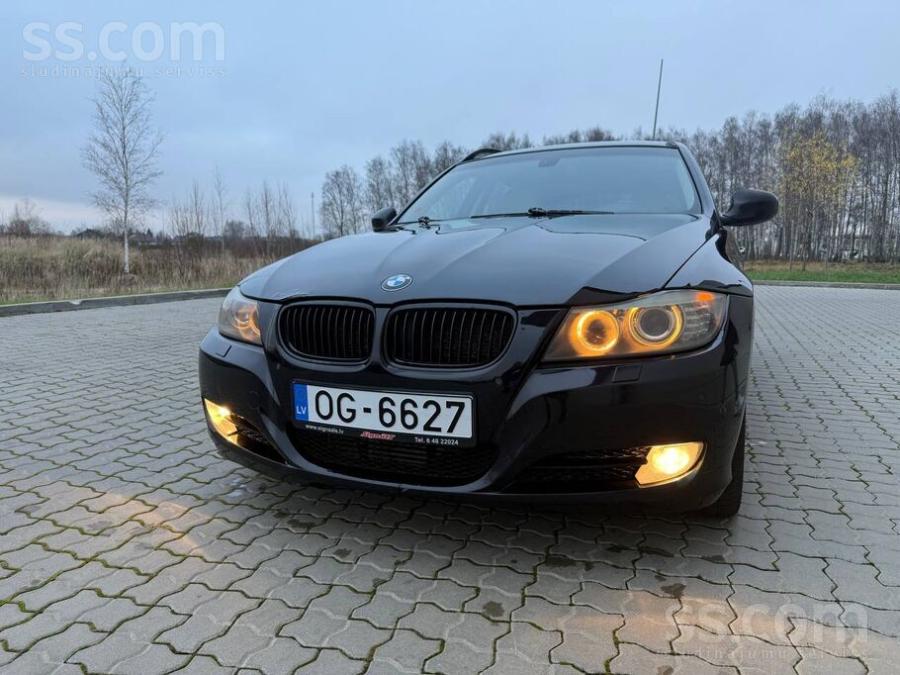 Black BMW 320 2008 in Riga, with an engine capacity of 2.00 L and mileage of 420 thousand km for 3400 €, photo 15 on AUTOMOTO.COM.LV