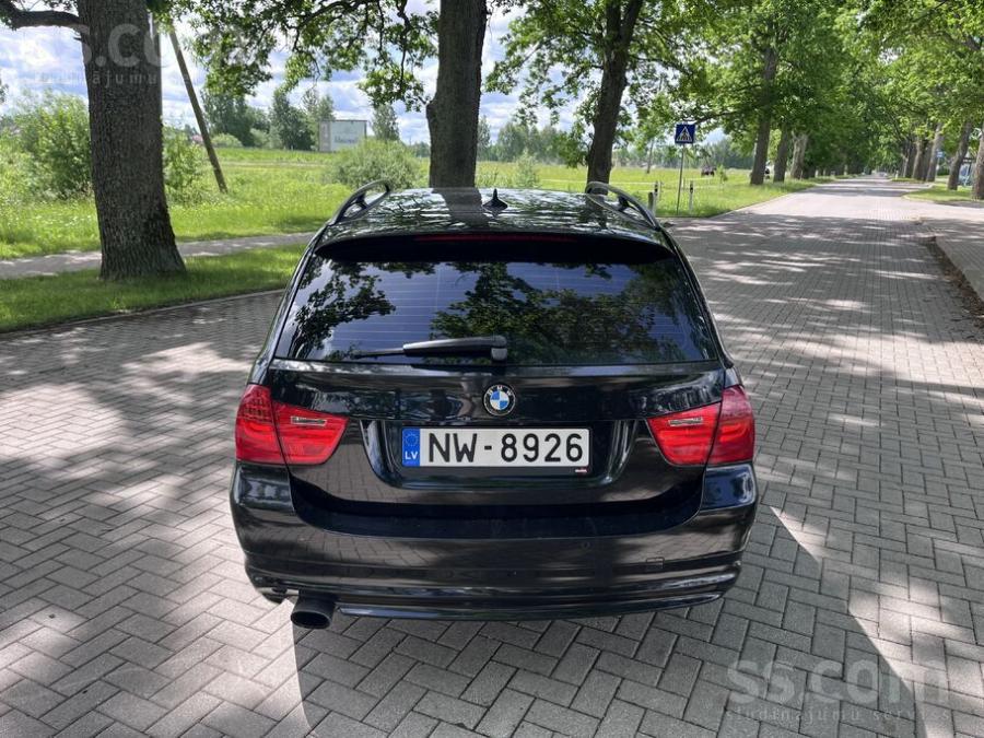Black BMW 320 2008 in Valmiera, with an engine capacity of 2.00 L and mileage of 284 thousand km for 4300 €, photo 6 on AUTOMOTO.COM.LV