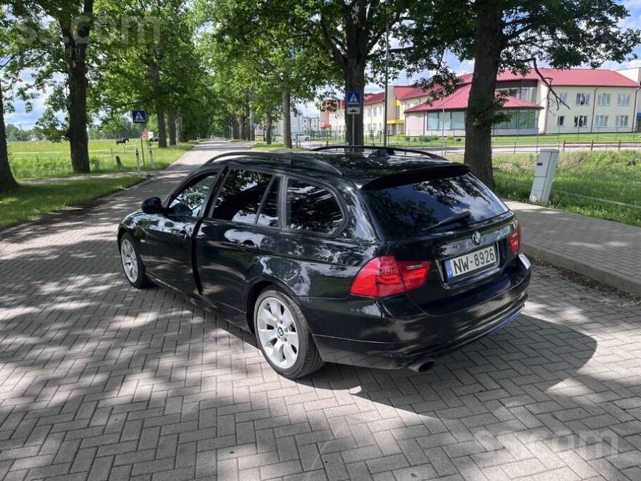 Black BMW 320 2008 in Valmiera, with an engine capacity of 2.00 L and mileage of 284 thousand km for 4300 €, photo 7 on AUTOMOTO.COM.LV