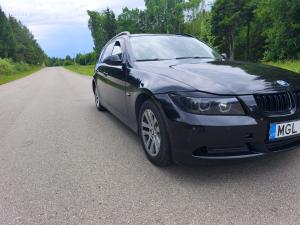 Black BMW 320 2008 in Zarasai, with an engine capacity of 2.00 L and mileage of 339 thousand km for 2700 €, photo 5 on AUTOMOTO.COM.LV