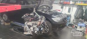 Black BMW 320 2008 in Zarasai, with an engine capacity of 2.00 L and mileage of 339 thousand km for 2700 €, photo 22 on AUTOMOTO.COM.LV