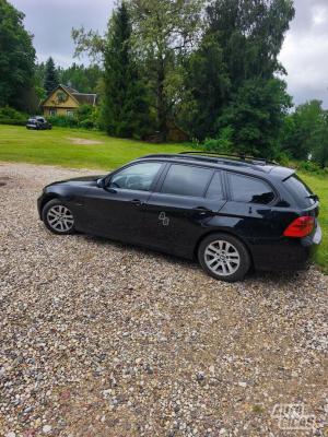 Black BMW 320 2008 in Zarasai, with an engine capacity of 2.00 L and mileage of 339 thousand km for 2700 €, photo 6 on AUTOMOTO.COM.LV