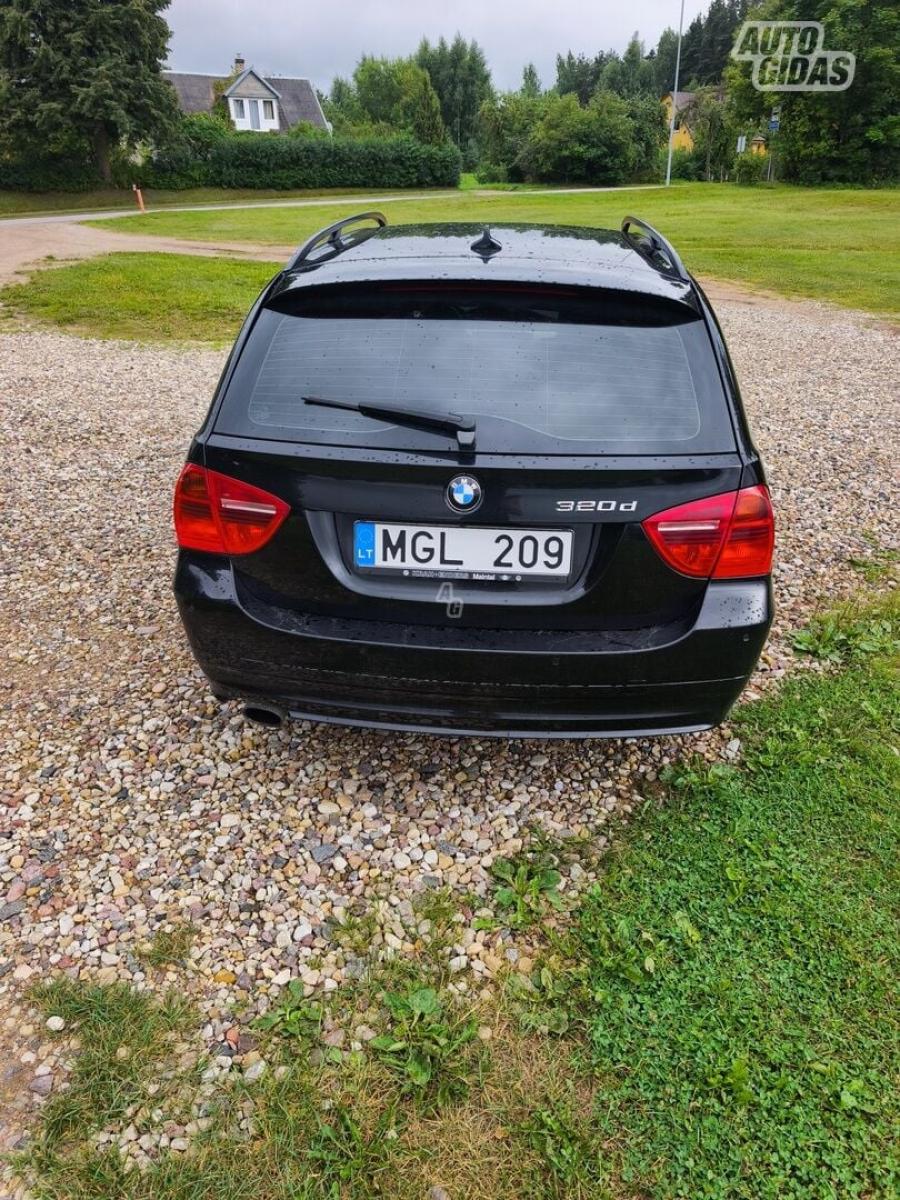 Black BMW 320 2008 in Zarasai, with an engine capacity of 2.00 L and mileage of 339 thousand km for 2700 €, photo 8 on AUTOMOTO.COM.LV