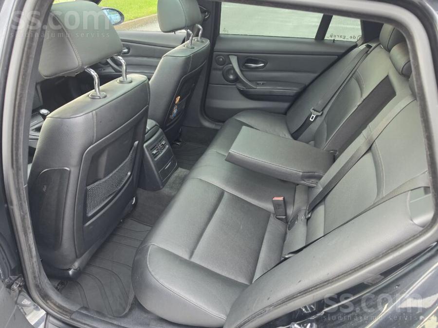 Black BMW 320 2008 in Riga, with an engine capacity of 2.00 L and mileage of 0 thousand km for 5200 €, photo 18 on AUTOMOTO.COM.LV