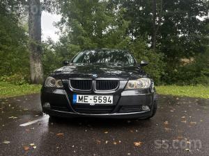 Black BMW 320 2008 in Riga, with an engine capacity of 2.00 L and mileage of 321 thousand km for 3800 €, photo  on AUTOMOTO.COM.LV