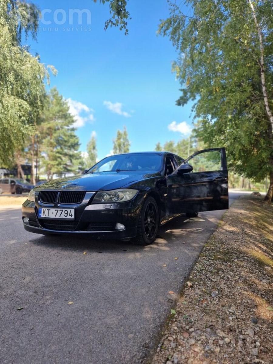 Black BMW 320 2008 in Jekabpils, with an engine capacity of 2.00 L and mileage of 409 thousand km for 3500 €, photo 3 on AUTOMOTO.COM.LV