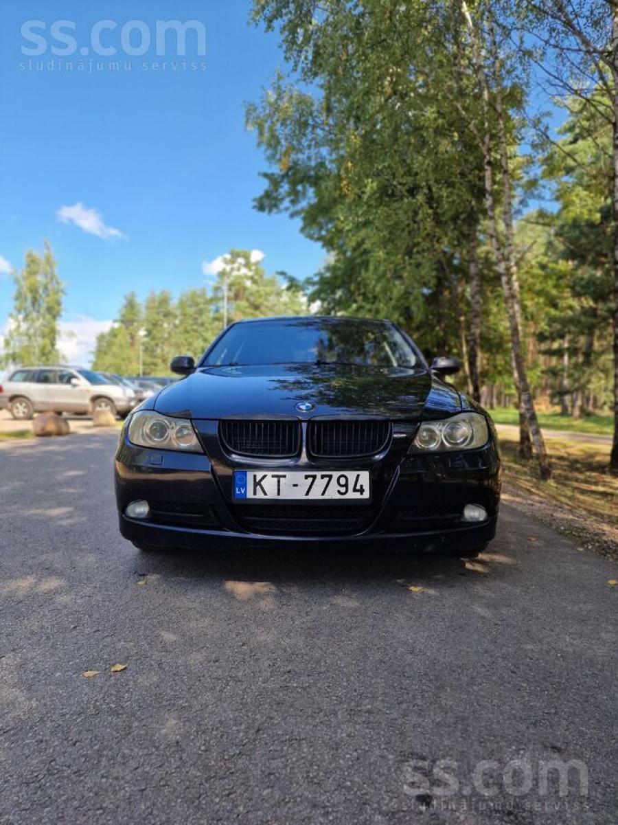 Black BMW 320 2008 in Jekabpils, with an engine capacity of 2.00 L and mileage of 409 thousand km for 3500 €, photo 6 on AUTOMOTO.COM.LV