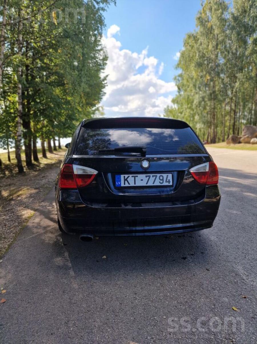 Black BMW 320 2008 in Jekabpils, with an engine capacity of 2.00 L and mileage of 409 thousand km for 3500 €, photo 7 on AUTOMOTO.COM.LV