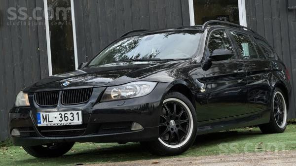 Black BMW 320 2008 in Riga, with an engine capacity of 2.00 L and mileage of 0 thousand km for 2700 €, photo 1 on AUTOMOTO.COM.LV