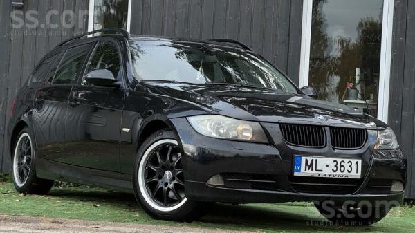 Black BMW 320 2008 in Riga, with an engine capacity of 2.00 L and mileage of 0 thousand km for 2700 €, photo 3 on AUTOMOTO.COM.LV