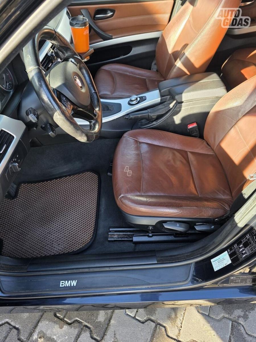 Black BMW 320 2008 in Vilnius, with an engine capacity of 2.00 L and mileage of 350 thousand km for 4200 €, photo 15 on AUTOMOTO.COM.LV
