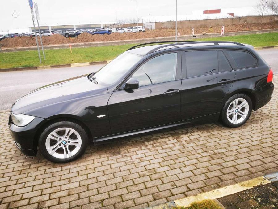 Black BMW 320 2009 in Klaipeda, with an engine capacity of 2.00 L and mileage of 203 thousand km for 3980 €, photo 7 on AUTOMOTO.COM.LV