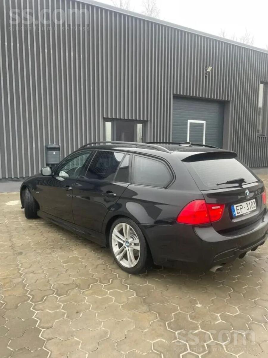 Black BMW 320 2009 in Riga, with an engine capacity of 2.00 L and mileage of 265 thousand km for 6795 €, photo 3 on AUTOMOTO.COM.LV