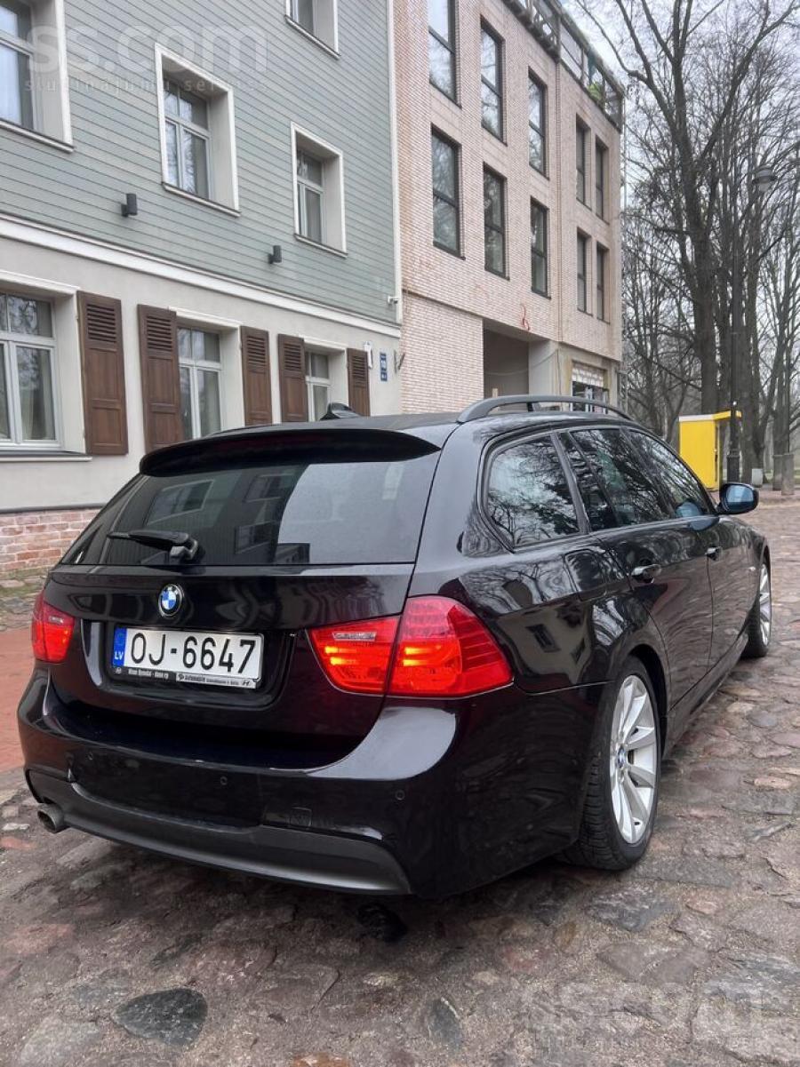 Black BMW 320 2009 in Riga, with an engine capacity of 2.00 L and mileage of 287 thousand km for 6350 €, photo 6 on AUTOMOTO.COM.LV