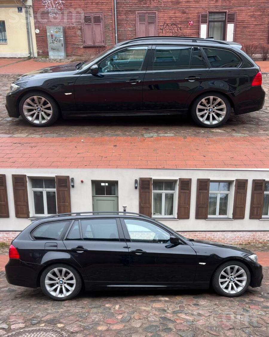 Black BMW 320 2009 in Riga, with an engine capacity of 2.00 L and mileage of 287 thousand km for 6350 €, photo 9 on AUTOMOTO.COM.LV