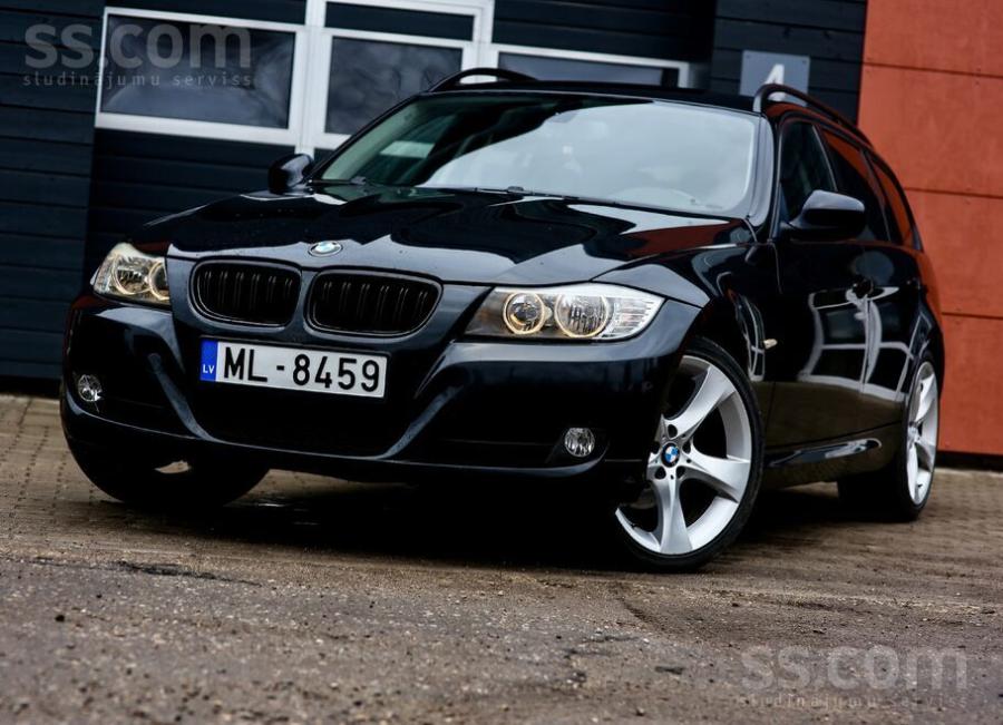 Black BMW 320 2009 in Cesis, with an engine capacity of 2.00 L and mileage of 310 thousand km for 4190 €, photo 1 on AUTOMOTO.COM.LV