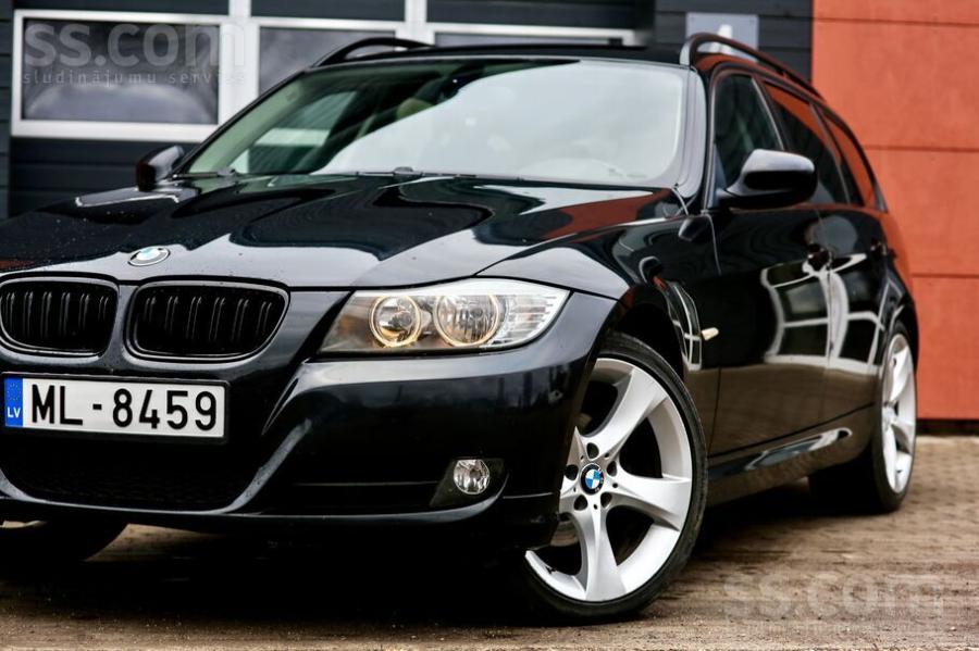 Black BMW 320 2009 in Cesis, with an engine capacity of 2.00 L and mileage of 310 thousand km for 4190 €, photo 2 on AUTOMOTO.COM.LV